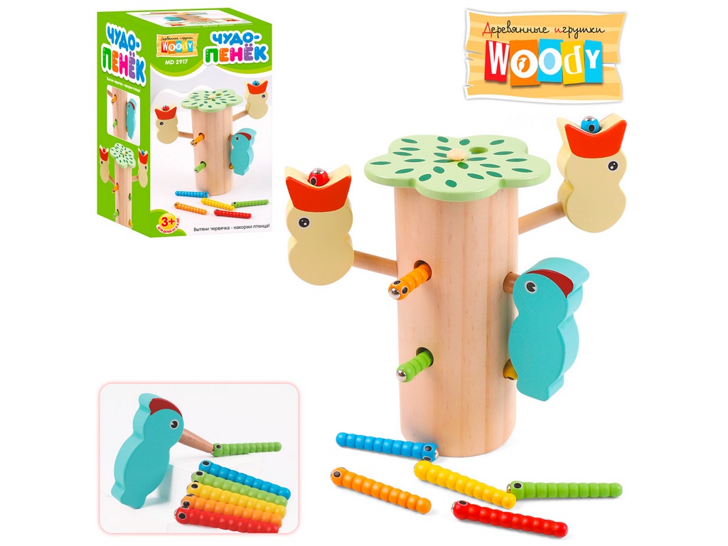 Купить Деревянная игрушка Игра Накорми птенца. Woody MD 2917 недорого