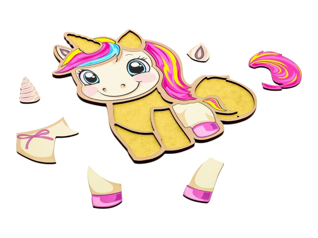 Купити Дерев'яний пазл-складайка «Русалонька», 12 елементів, PuzzleOk ...